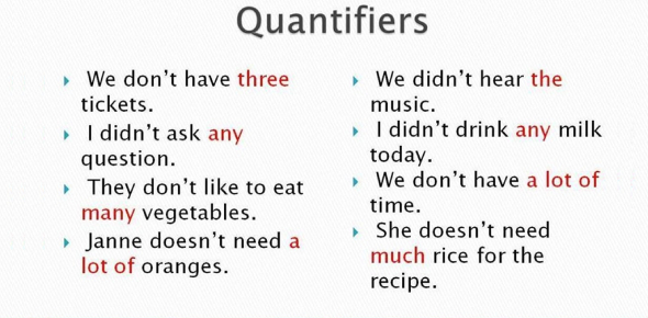 The Ultimate Quantifiers Quiz - ProProfs Quiz